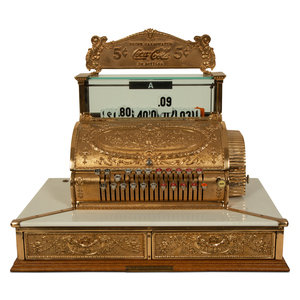 A Rare Double-Drawer National Cash Register | Barnebys