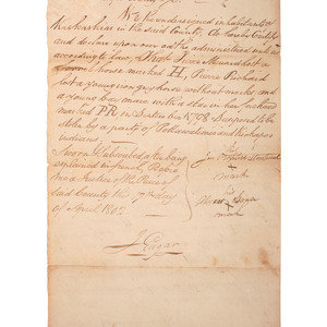[NATIVE AMERICANS]. EDGAR, James. 2 Documents signed ("J Edgar ...
